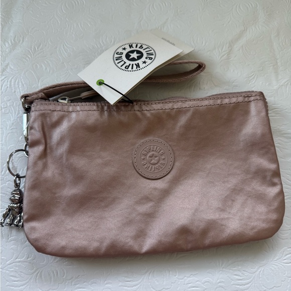 Kipling | Bags | Kipling Creativity Extra Large Metallic Wristlet ...
